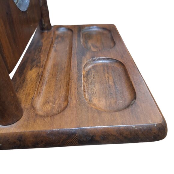 Unbranded | Other | Vintage Wooden Shaving Mirror With Tray Cottage ...